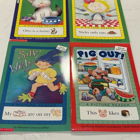 Other | Picture Reader Otto The Cat Picky Nicky Pig Out Set Of 4 ...